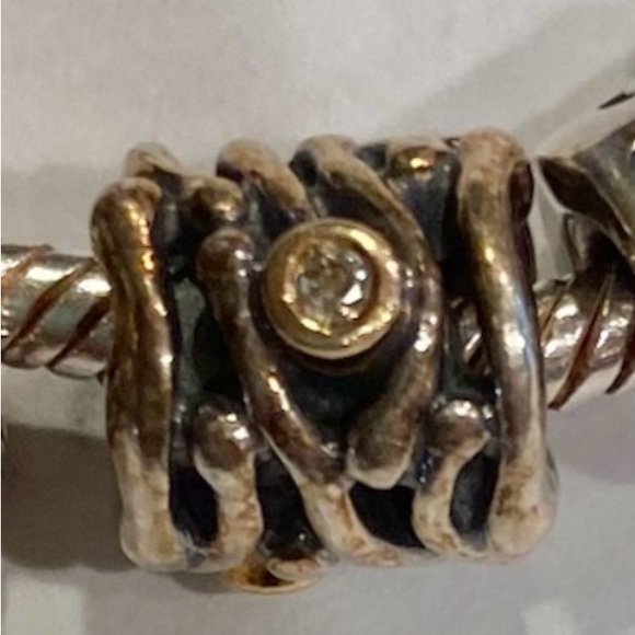 Pandora | Jewelry | Pandora Dancing Diamonds Two Tone 4k Ss Diamond ...